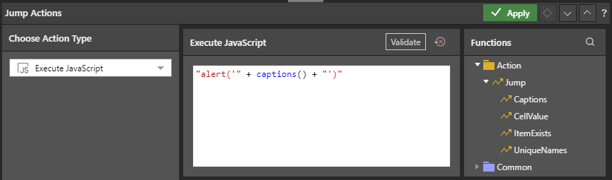 Execute JavaScript in Present Pro (Jump Action) Execute JavaScript in Present Pro (Jump Action)